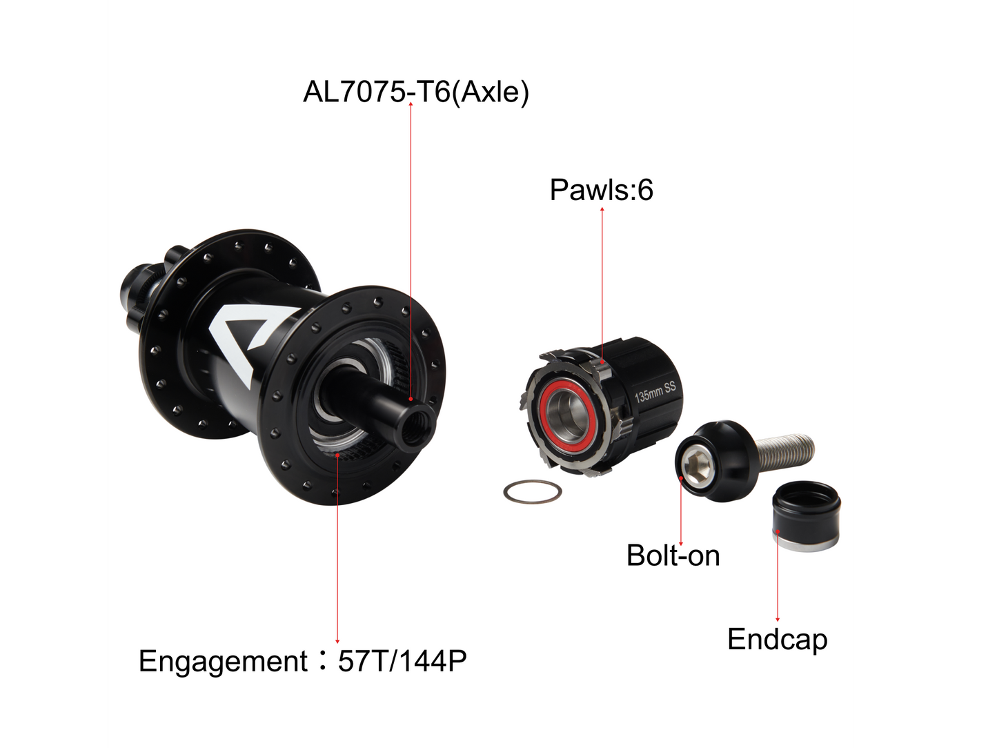 ALAUDARK BEAK e1.2 Dirt Jump Bike hub for Single Speed